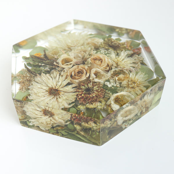 9" Hexagon - Happy Fairy Art